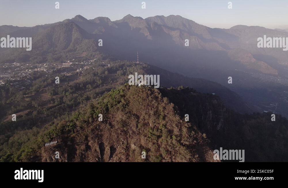 Aerial orbit parallax around the Mayan face reveals Lake Atitlan ...