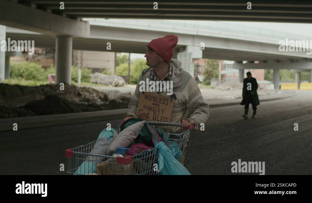Homeless man shopping cart Stock Videos & Footage - HD and 4K Video ...