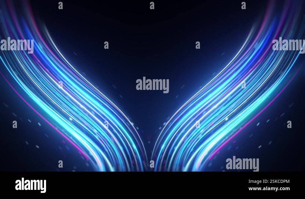 Digital Lines Animation Visuals in 4K Stock Video Footage - Alamy