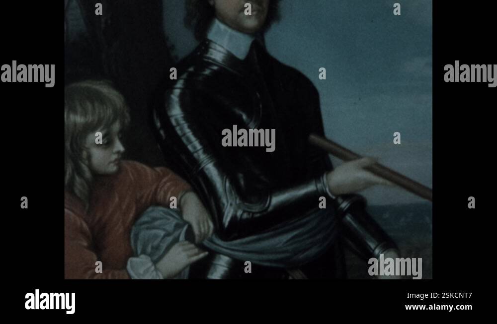 1960s: Portrait of a bearded 17th Century man in armor but without ...