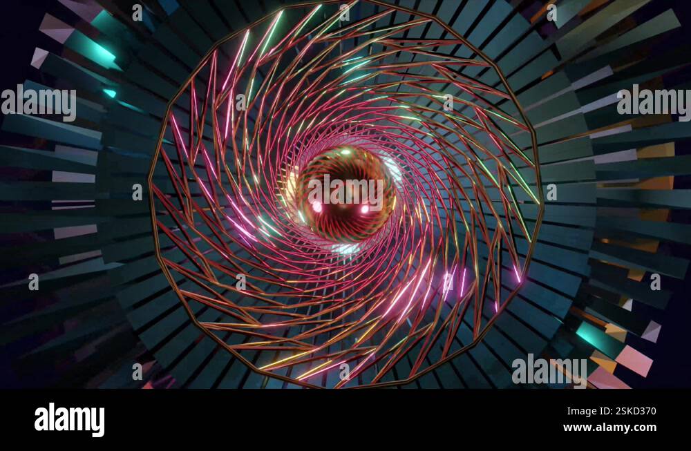 Abstract background 3D animation shiny futuristic composition Stock ...