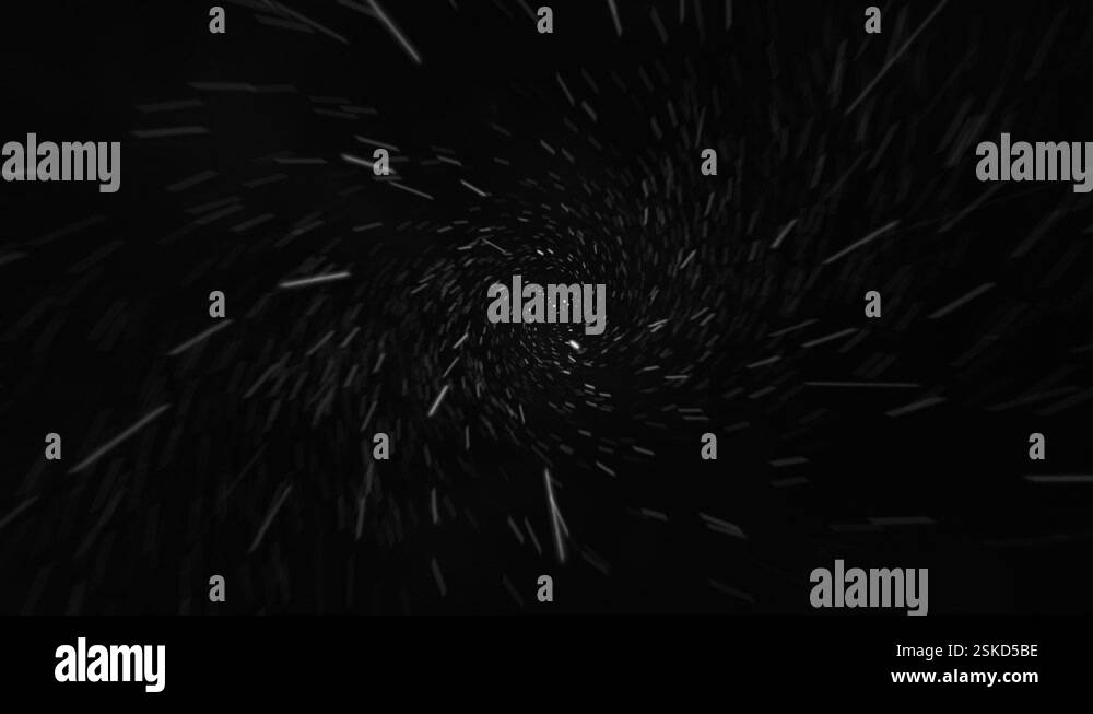 Flying Through Star Field, Outer Space, Warp Speed, Blurring Stars ...