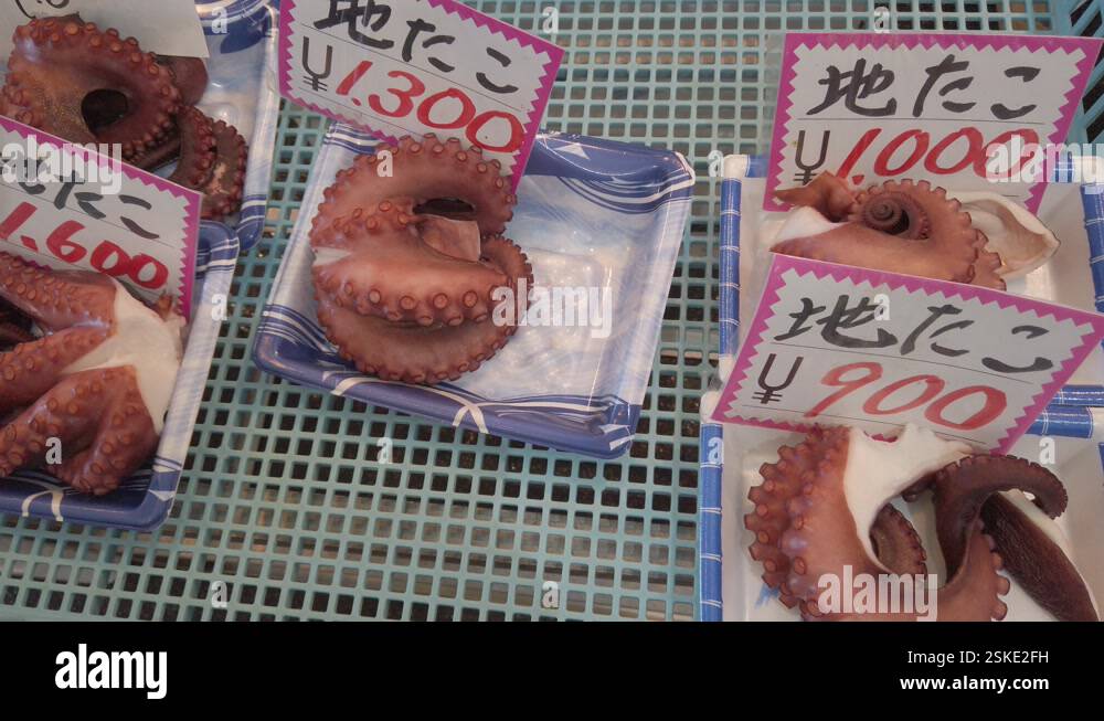 Octopus seafood market japan Stock Videos & Footage - HD and 4K Video ...