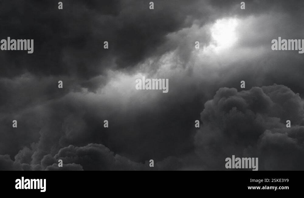 Rotating clouds of a supercell thunderstorm 4k Stock Video Footage - Alamy