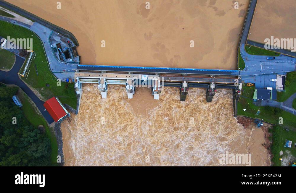 Horrific Aerial 4K Drone footage of HE Markovci pri Ptuju.Etensive floods Stock Video Footage ...