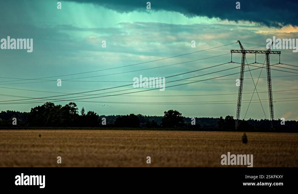 Rain shower over farmland fields Stock Videos & Footage - HD and 4K ...