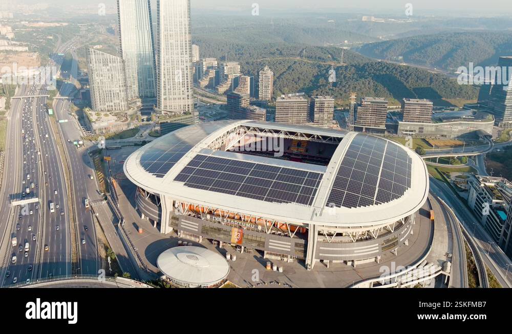 Istanbul, Turkey. Skyscrapers in Istanbul. Rams Park Stadium. District ...