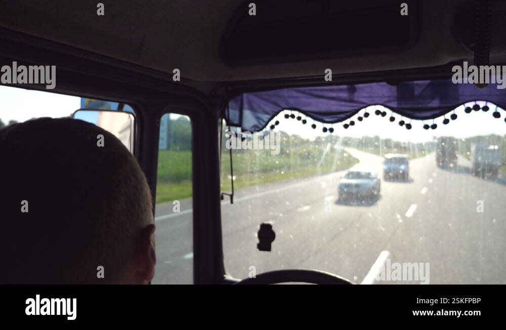 Man driving lorry through countryside Stock Videos & Footage - HD and ...