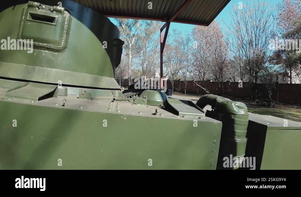 World War 2 tank tracks and walk around Stock Video Footage - Alamy