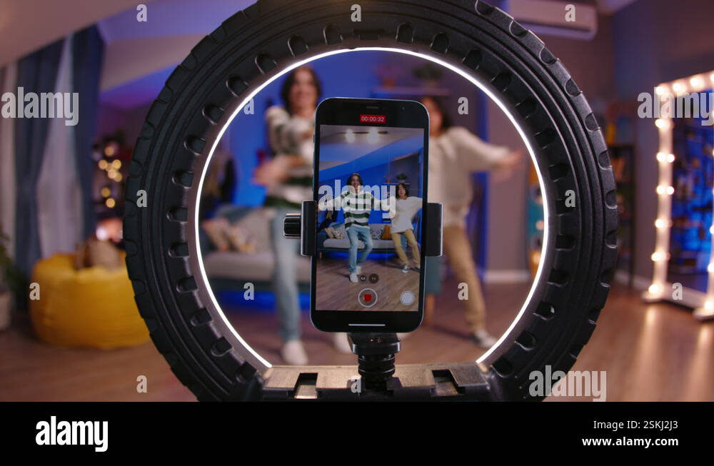 Two Gen Z Asian friends K-pop dancers record trending reels for social ...