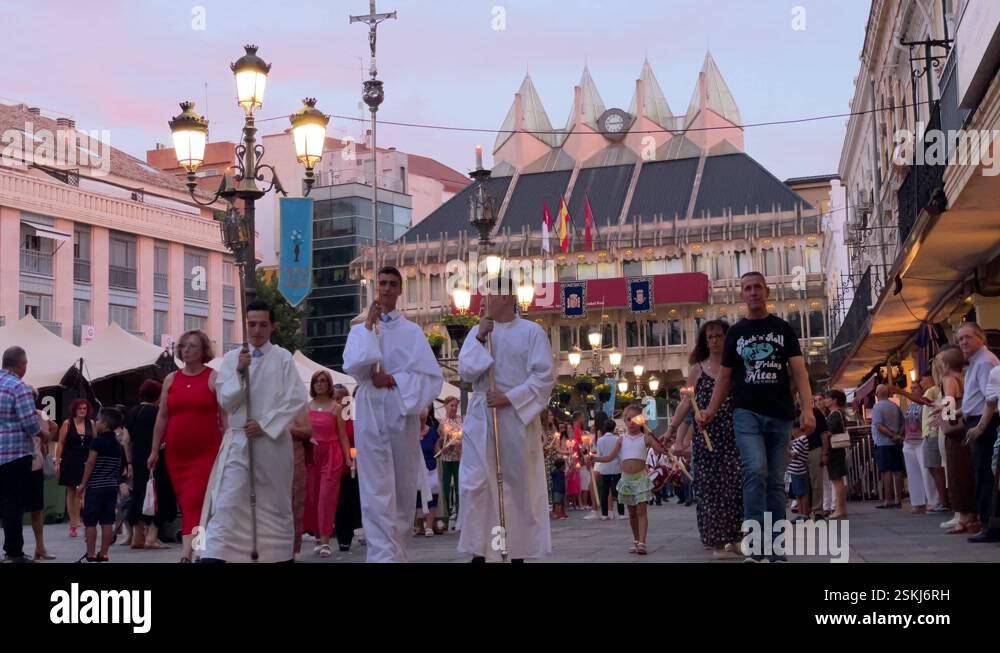 Catholic religious parade for the virgin mary Stock Videos & Footage ...