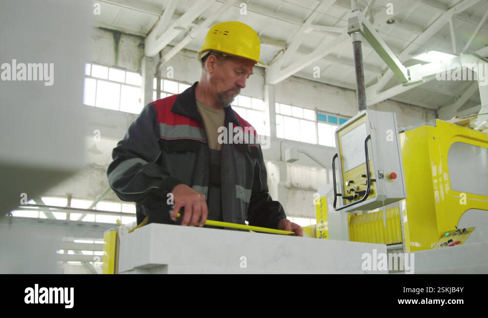 Worker measuring marble slab stone Stock Videos & Footage - HD and 4K ...