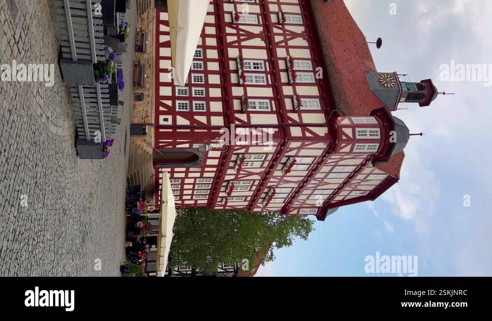 German architecture fachwerk wooden houses in historical center ...