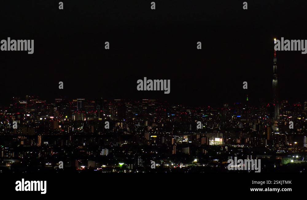 TOKYO, JAPAN : Aerial time lapse sunrise shot of TOKYO and MOUNT FUJI ...