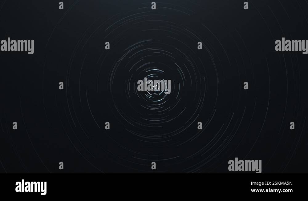 Slow Star Trail Timelapse, CGI Animation, Circular Nebula Rotating ...