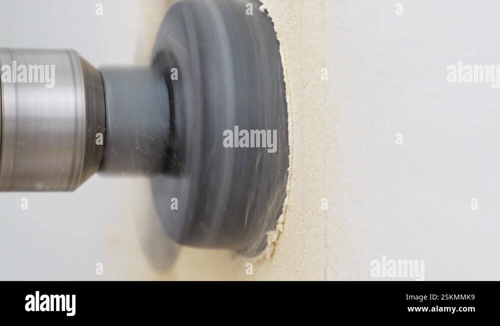 core drill for sockets and holes of large diameters Stock Video Footage ...