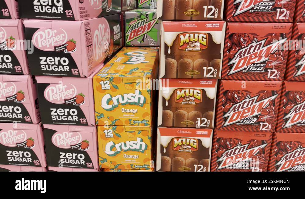 Food Lion grocery store Pepsi 12 pack display Zero sugar Dr Pepper ...