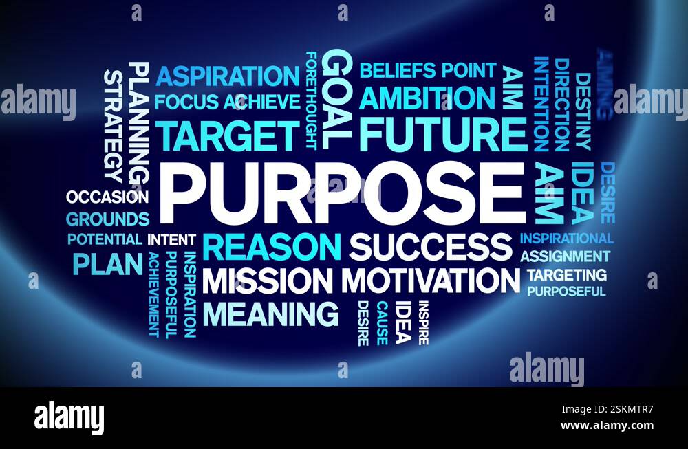 Purpose animated word cloud,animation text kinetic typography seamless loop Stock Video Footage ...