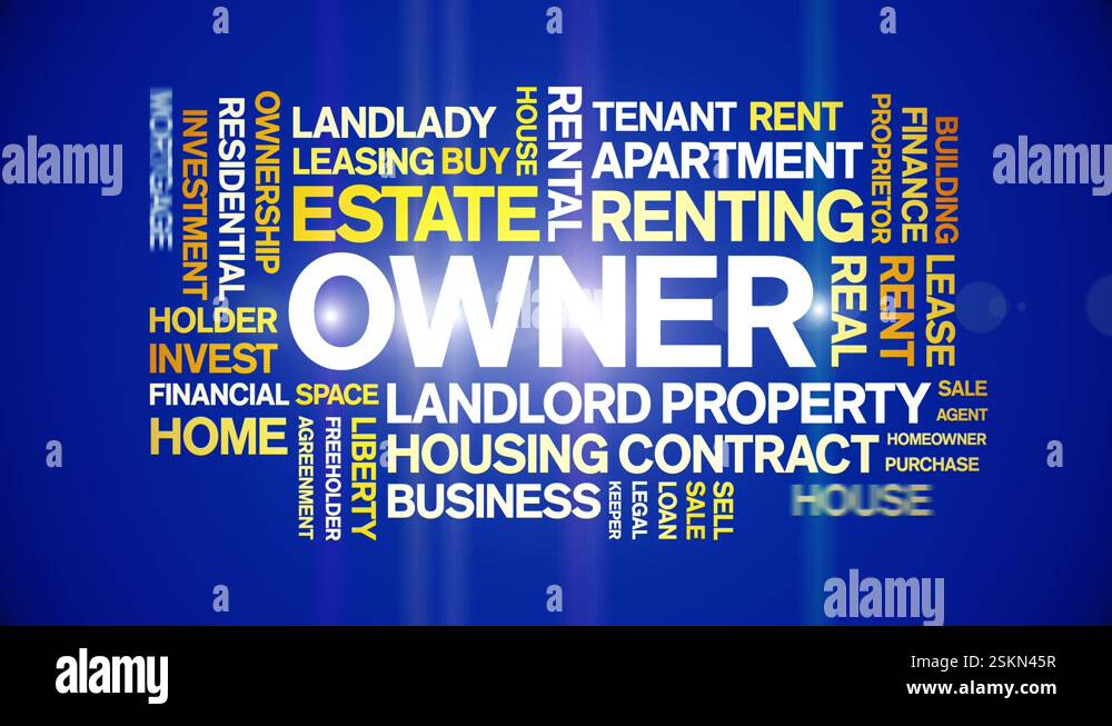 Owner animated word cloud,animation text kinetic typography seamless ...