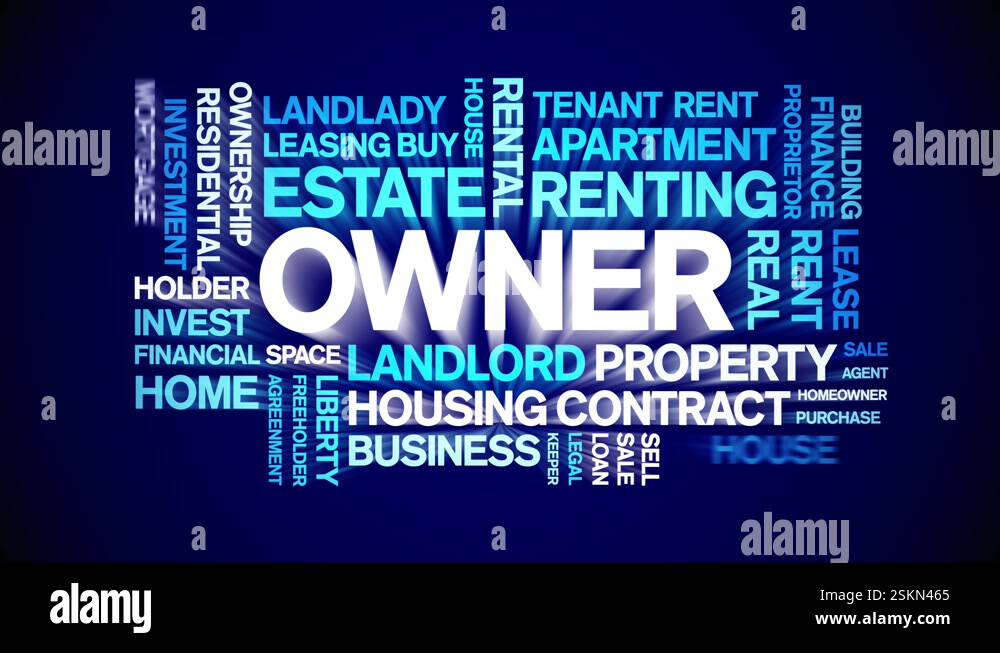 Owner animated word cloud,animation text kinetic typography seamless ...