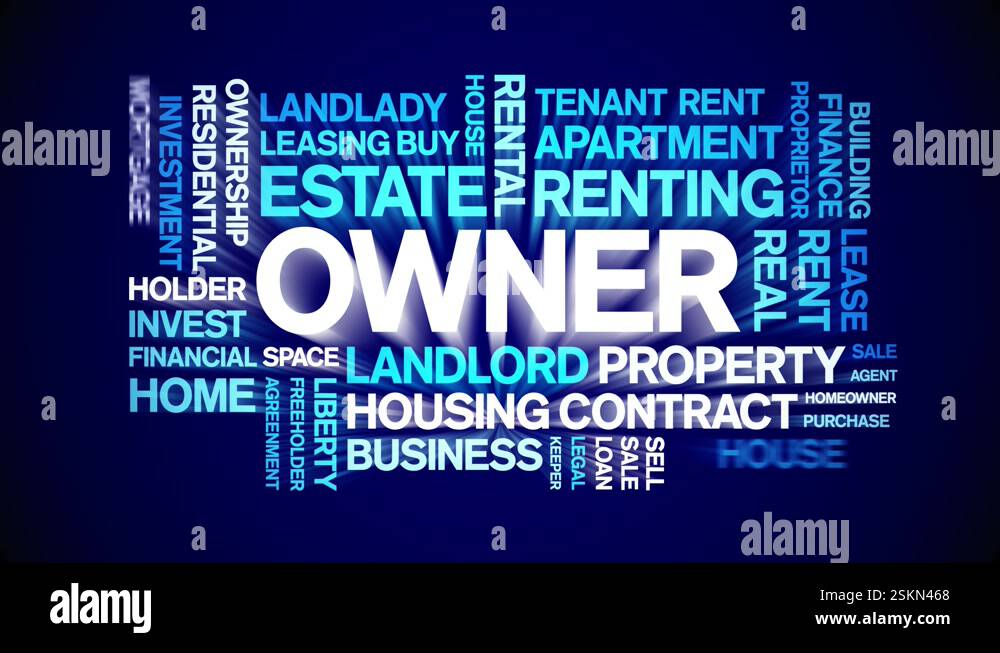Owner animated word cloud,animation text kinetic typography seamless ...