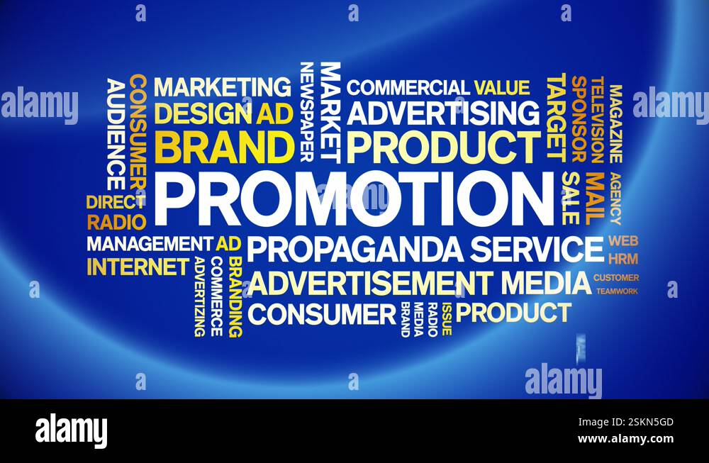 Promotion animated word cloud,animation text kinetic typography ...