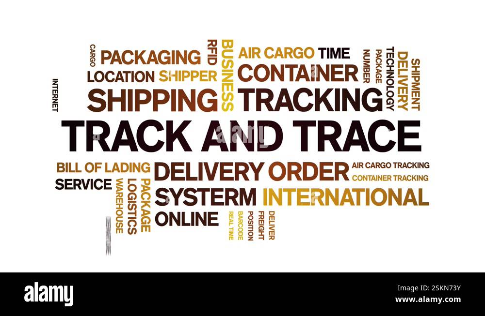 Track And Trace animated word cloud,animation kinetic typography ...