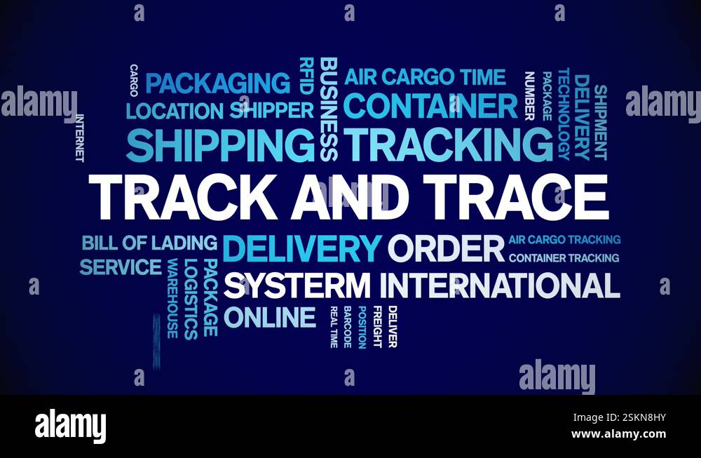 Track And Trace animated word cloud,animation kinetic typography ...