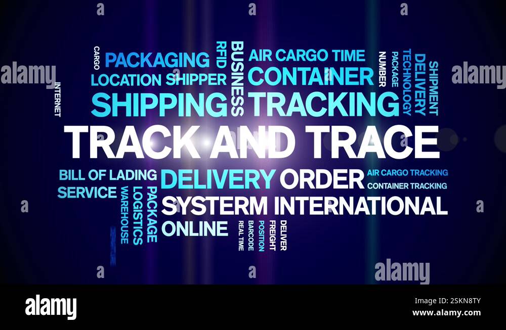 Track And Trace animated word cloud,animation kinetic typography ...