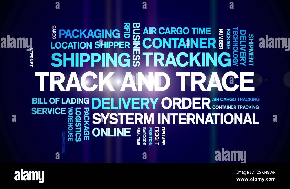 Track And Trace animated word cloud,animation kinetic typography ...