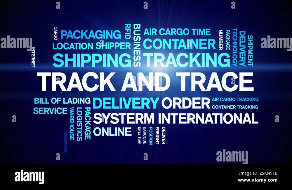 Track And Trace animated word cloud,animation kinetic typography ...
