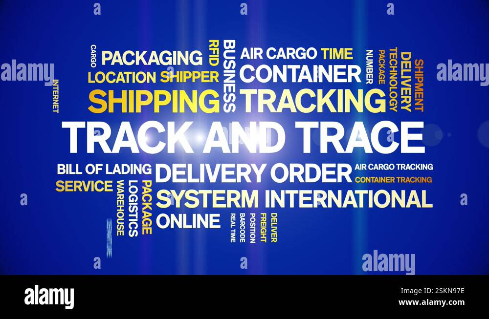 Track And Trace animated word cloud,animation kinetic typography ...