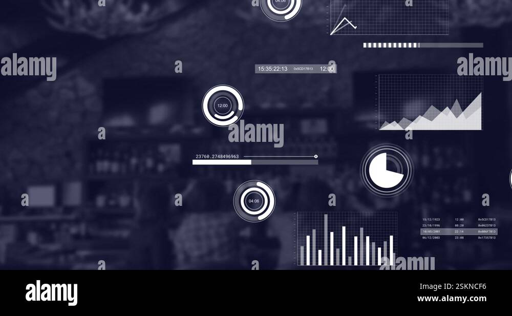 Animation multiple business graphs moving Stock Videos & Footage - HD ...