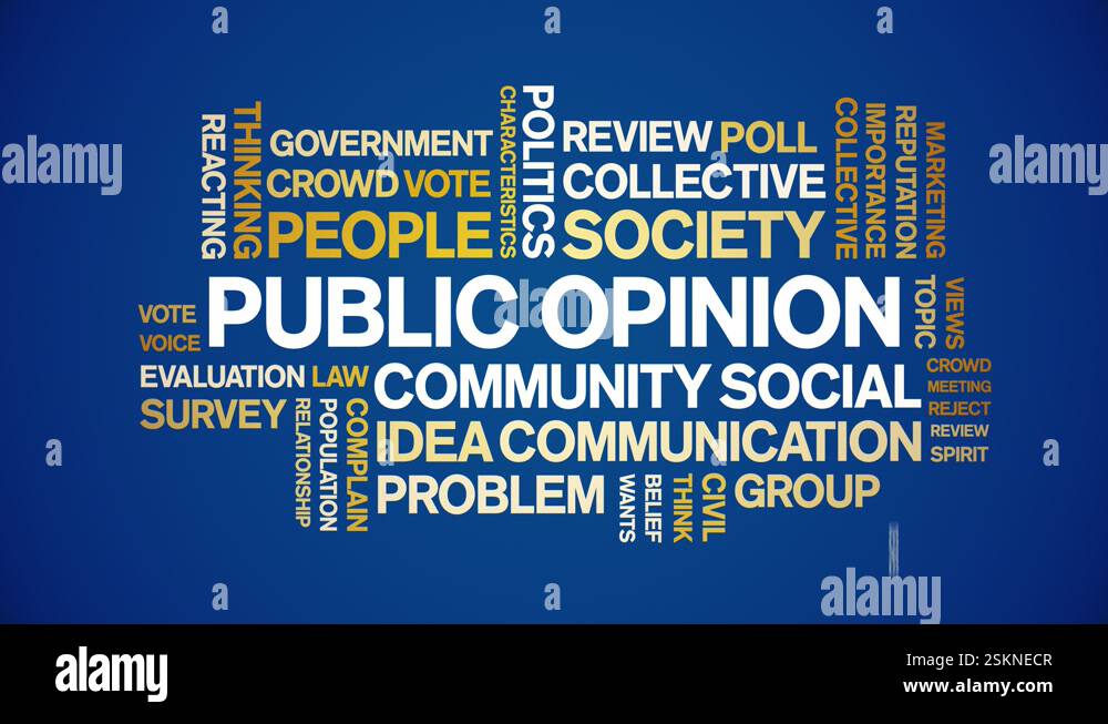 Public Opinion animated word cloud,animation kinetic typography ...
