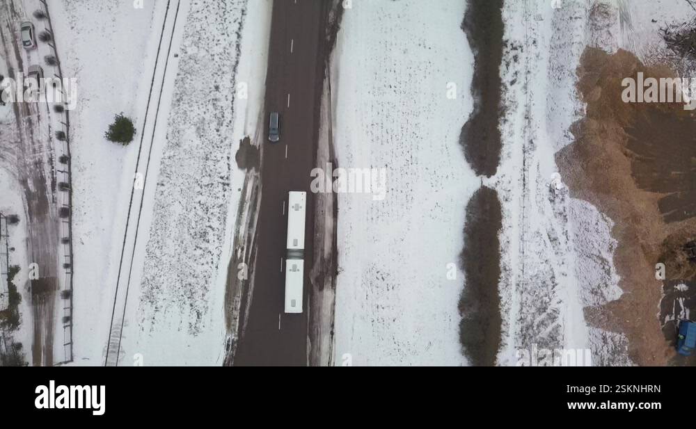 Birds eye view bus traveling Stock Videos & Footage - HD and 4K Video ...