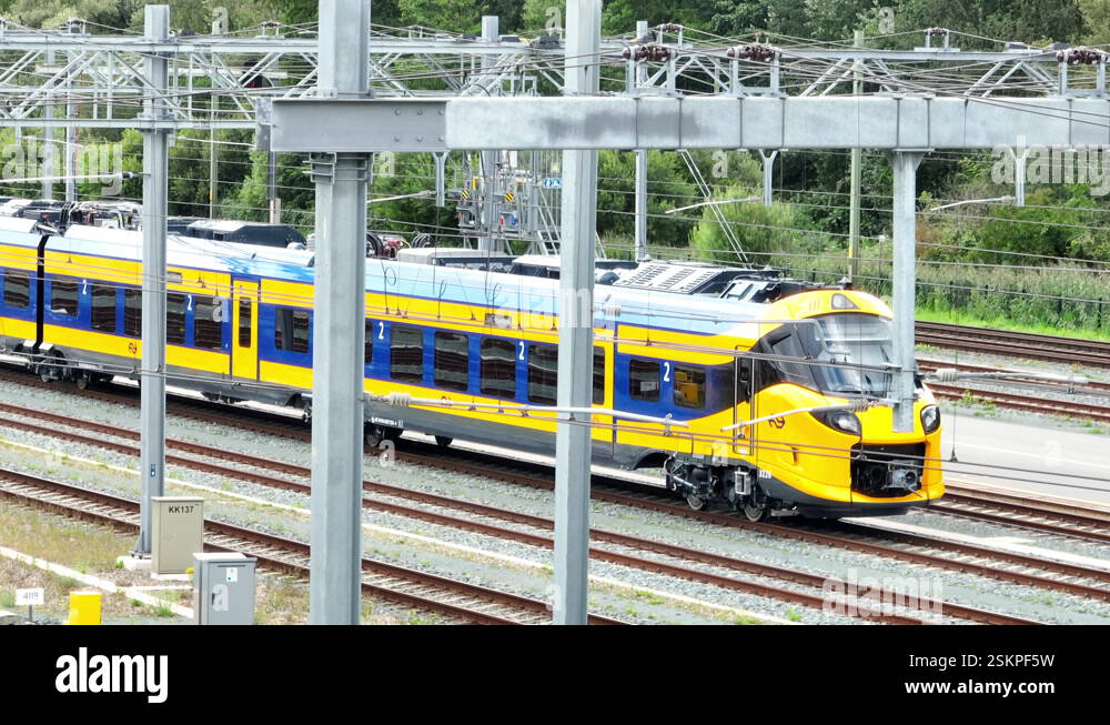 Intercity Nieuwe Generatie train of the Dutch Railways Stock Video ...
