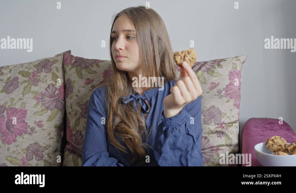 Portrait girl holding cookies Stock Videos & Footage - HD and 4K Video ...
