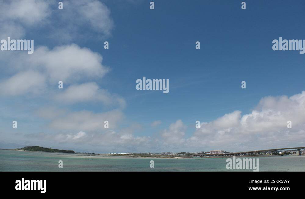 OKINAWA, JAPAN : Senaga island beach and airplane in daytime Stock ...