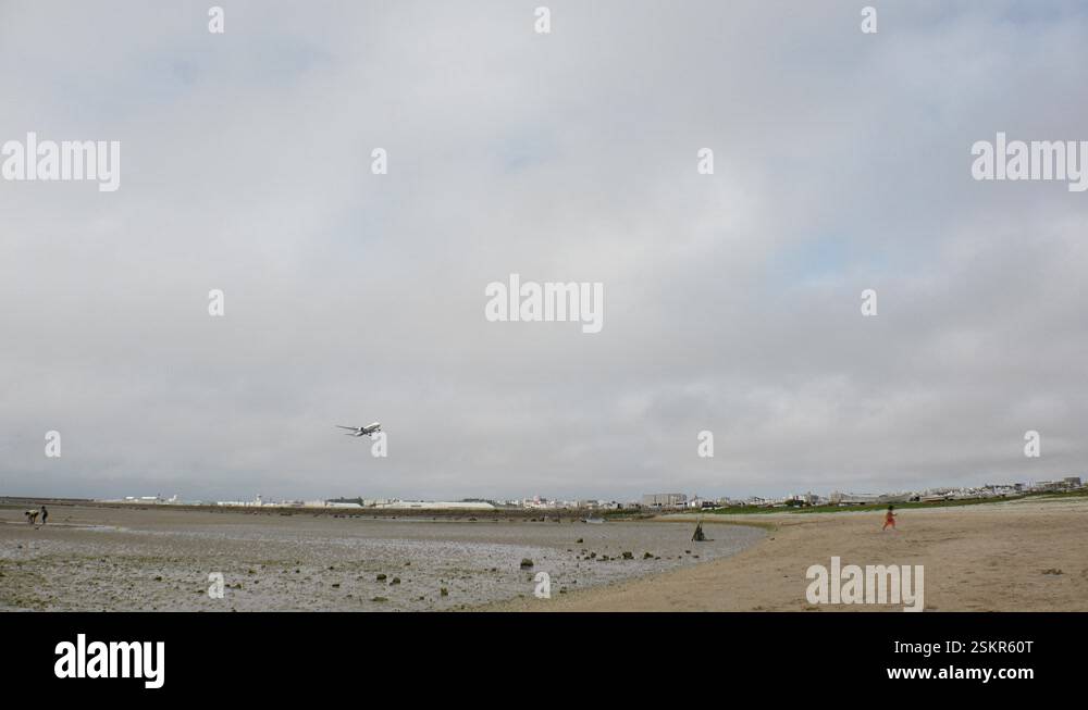 OKINAWA, JAPAN : Senaga island beach and airplane in daytime Stock ...
