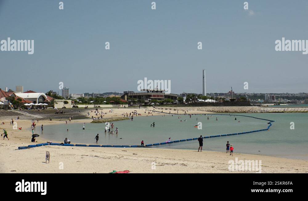 CHATAN-CHO, OKINAWA, JAPAN : View of Chatan Sunset Beach in daytime ...