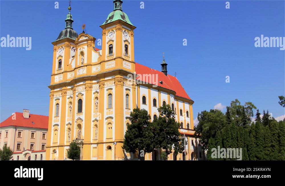 Pilgrimage Church of the Virgin Mary - Dub nad Moravou Stock Video ...