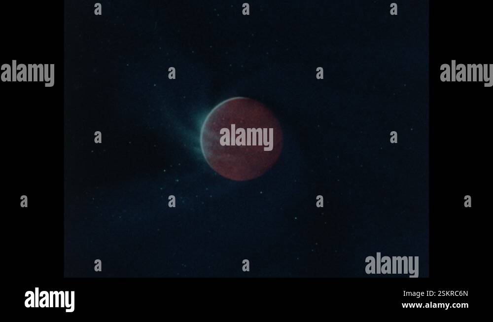 1980s: Gravity of Jupiter visualized. Orbit of asteroids in the solar ...