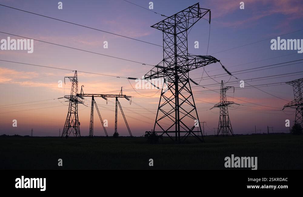 Energy, power lines. Engineering designs of electrical equipment. High ...