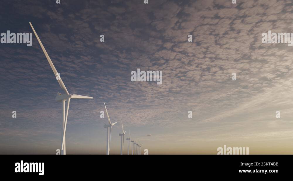 rotating wind power machine as renewable alternate green energy - 3D ...