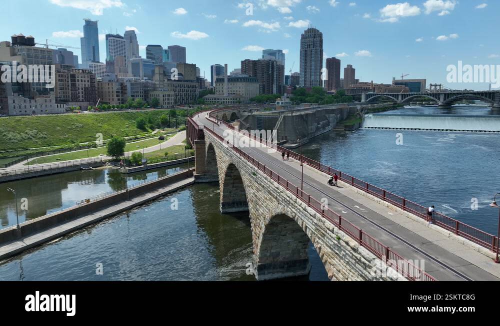 The Stone Arch Bridge is a former railroad bridge crossing the ...