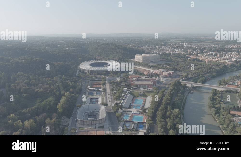 A-Log. Rome, Italy. Stadio Olimpico Tour. Sports complex Olimpico del ...