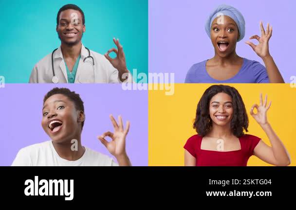 A collection of individuals from various backgrounds expresses ...