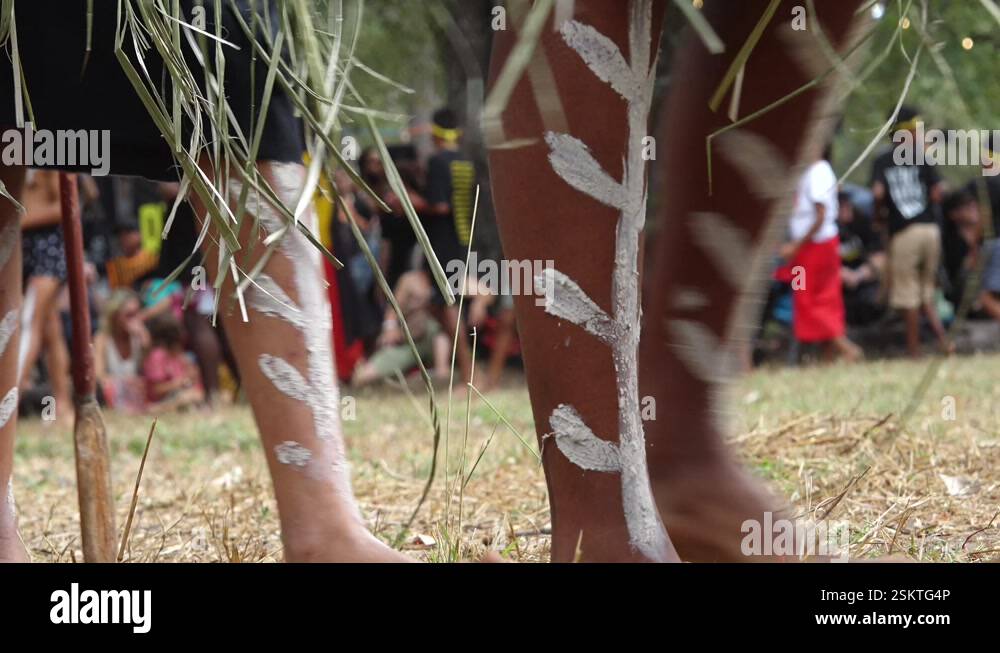 Aboriginal people Ceremonial dancing in Laura Quinkan Dance Festival ...