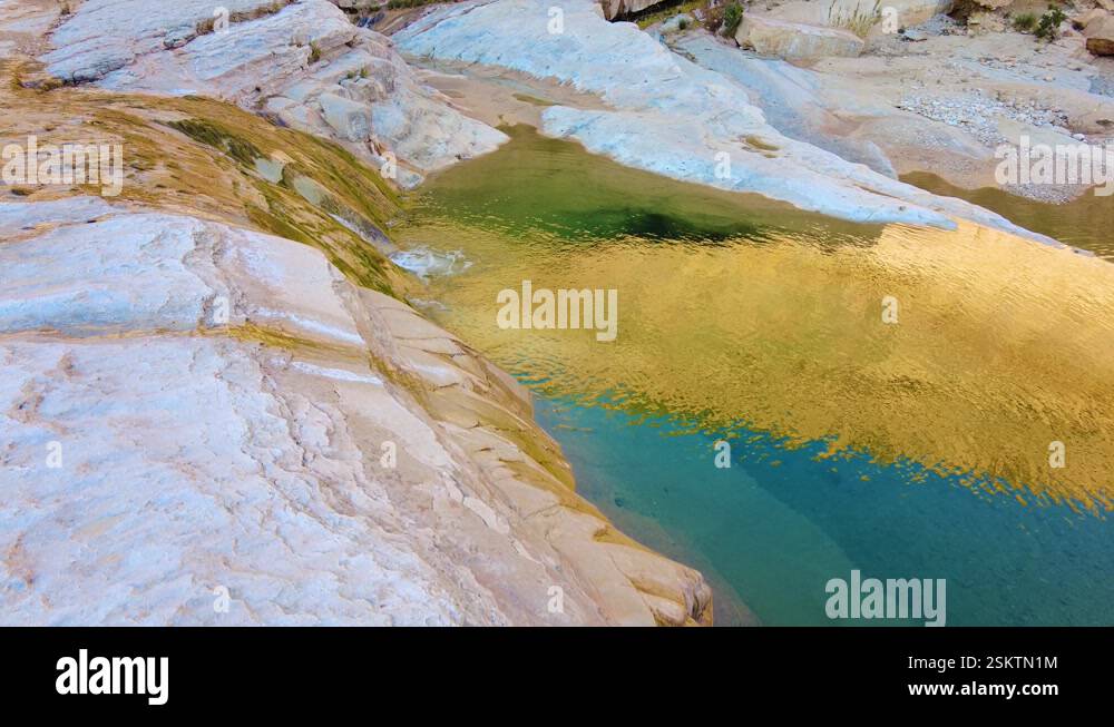 a river in the middle of the sahara desert Algeria Biskra Stock Video ...