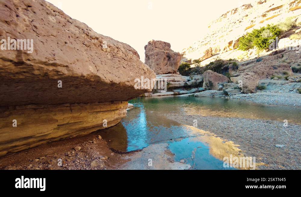 a waterfall in the middle of the sahara desert algeria Biskra Stock ...